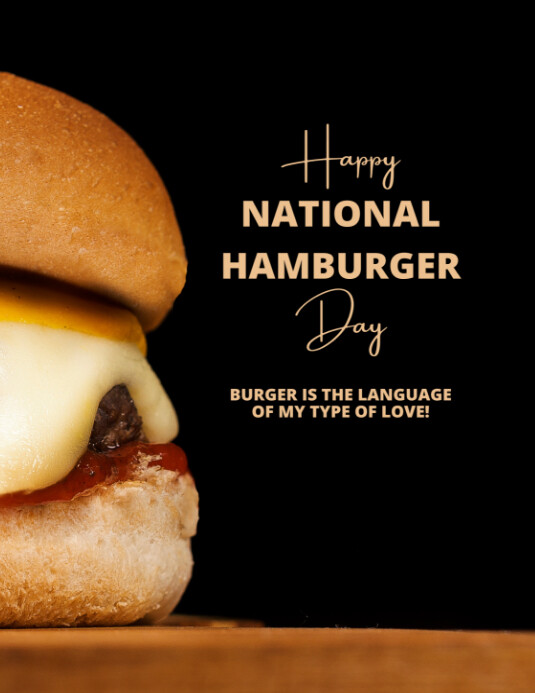 national hamburger day Template | PosterMyWall