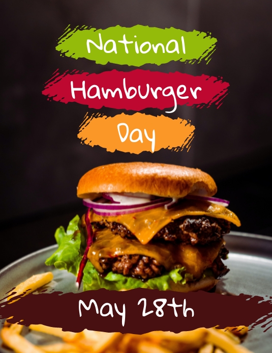 National Hamburger Day Template | PosterMyWall