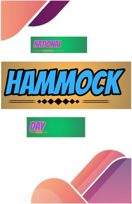 National hammock day Template | PosterMyWall