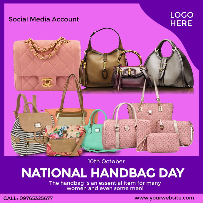 Copy of National Handbag Day | PosterMyWall
