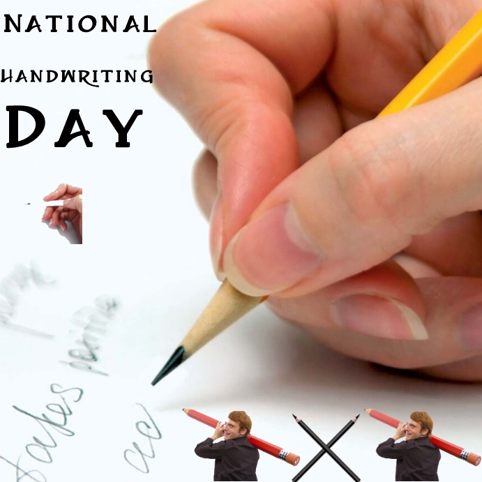 National handwriting day Template | PosterMyWall