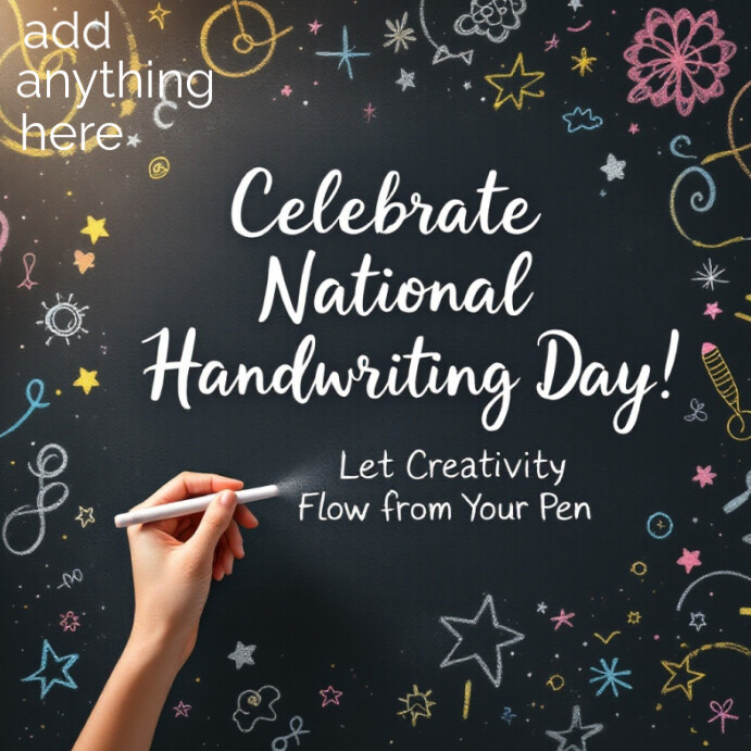 National Handwriting Day Template | PosterMyWall