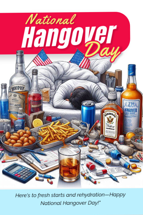National Hangover Day Template | PosterMyWall