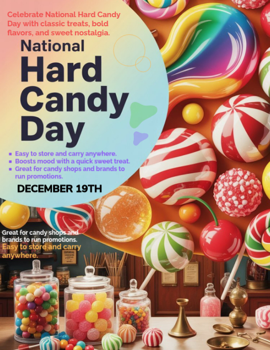 National Hard Candy Day Template | PosterMyWall