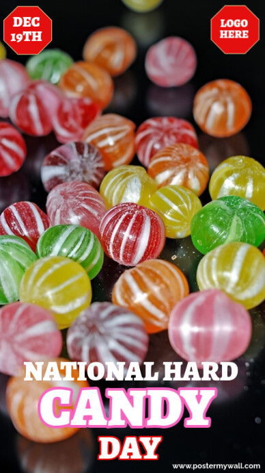 National hard candy day Template | PosterMyWall