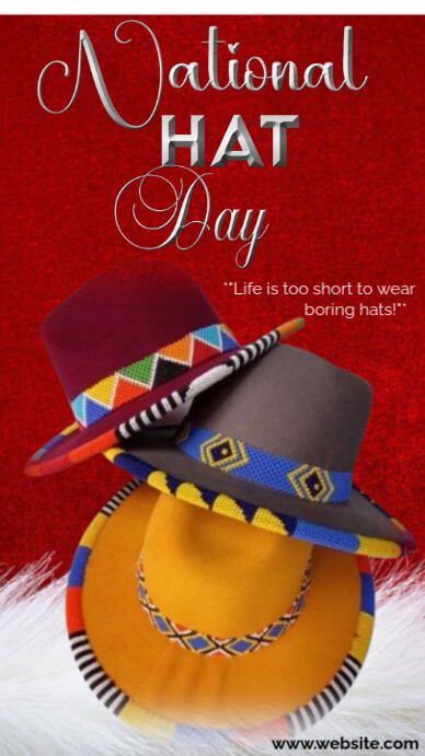 Copy of National hat day | PosterMyWall