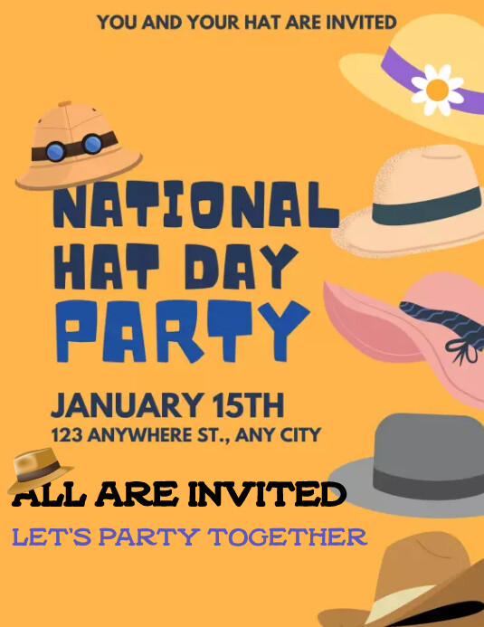 National Hat Day Template | PosterMyWall