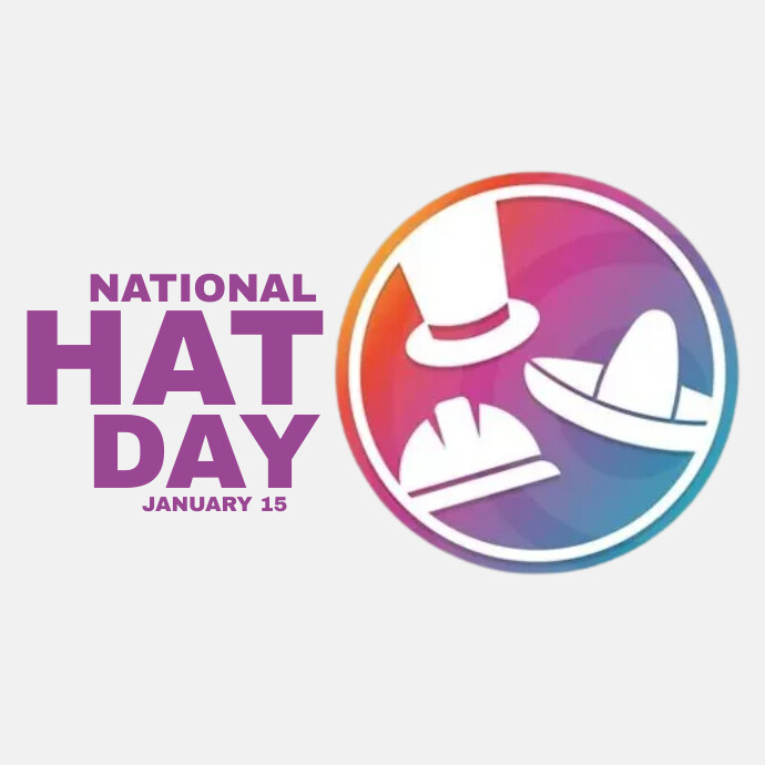 Plantilla de national hat day | PosterMyWall