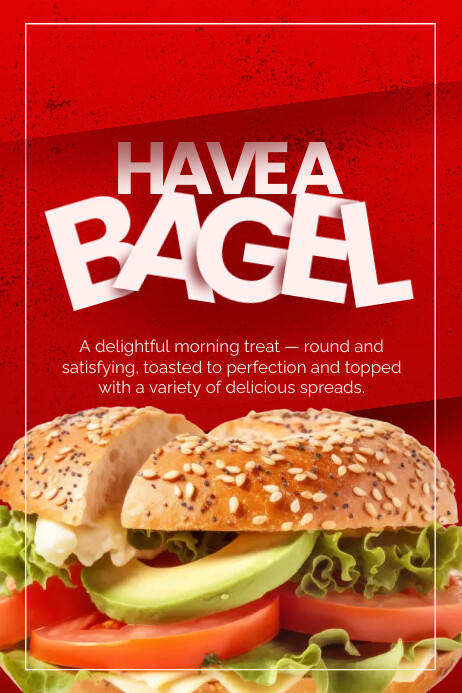 National Have A Bagel Day Poster Template | PosterMyWall