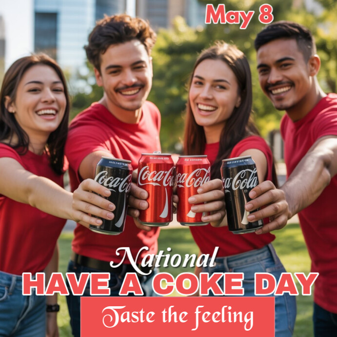 National Have A Coke Day Instagram Post Template | PosterMyWall