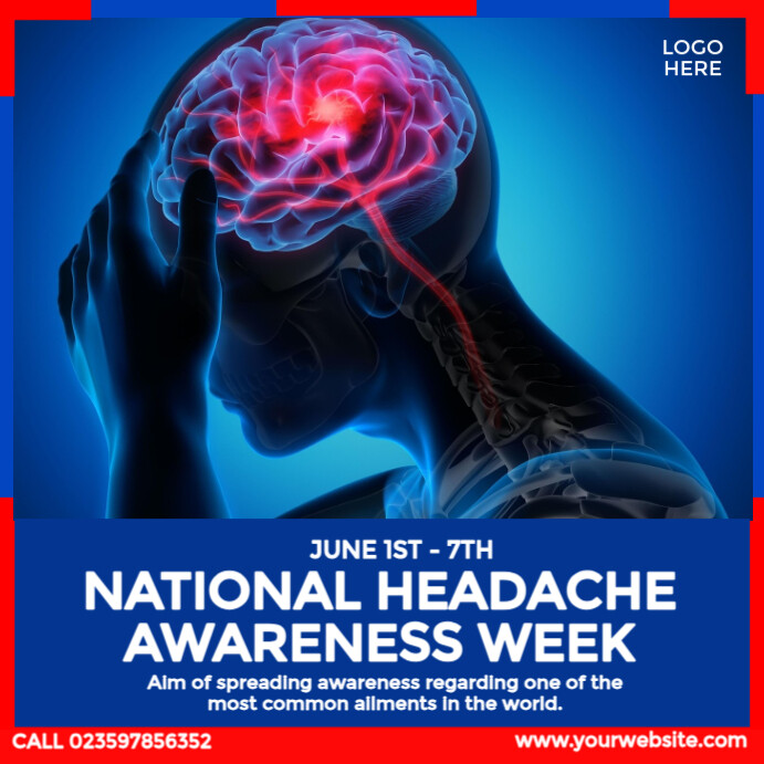 Copy of National Headache Awareness Week | PosterMyWall
