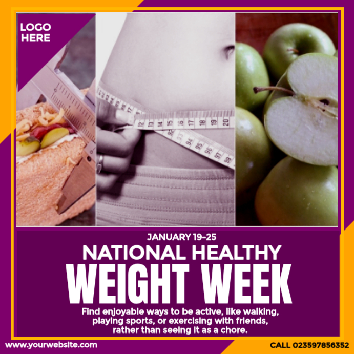 National Healthy Weight Week Template | PosterMyWall