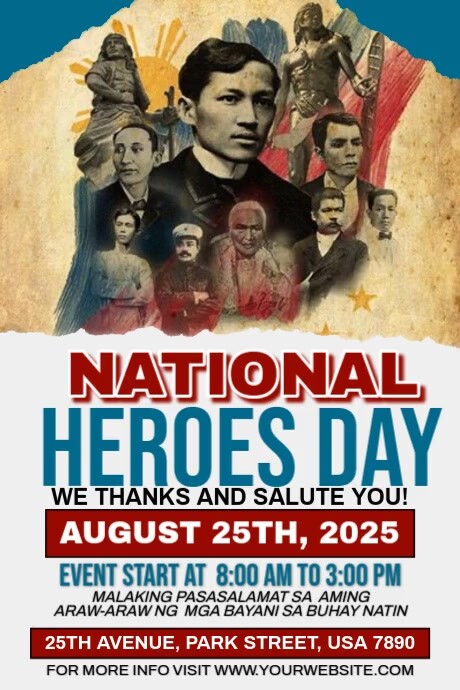 National Heroes Day Ads Template | PosterMyWall