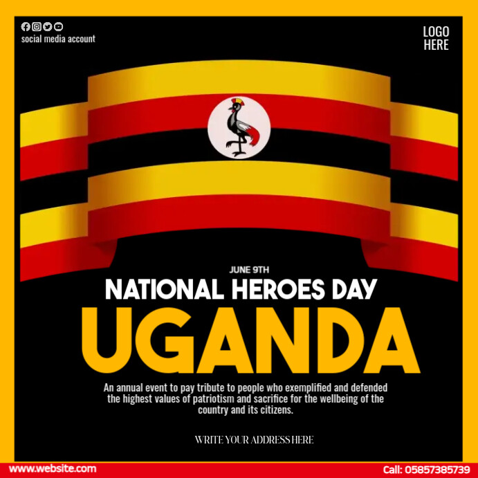 national heroes day uganda Template | PosterMyWall