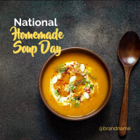 national homemade soup day Template | PosterMyWall