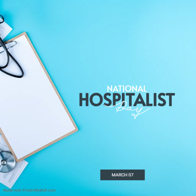 Plantilla de National Hospitalist Day template | PosterMyWall