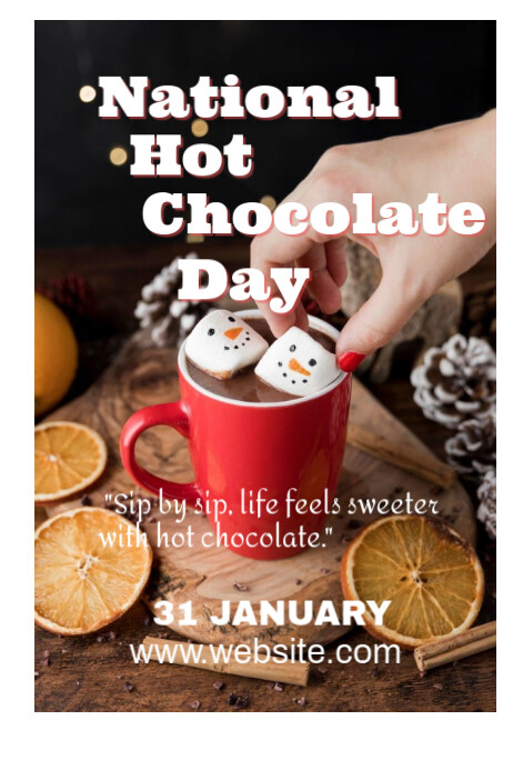 National hot chocolate day Template | PosterMyWall