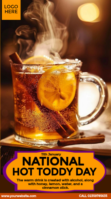 National Hot Toddy Day Design Template | PosterMyWall