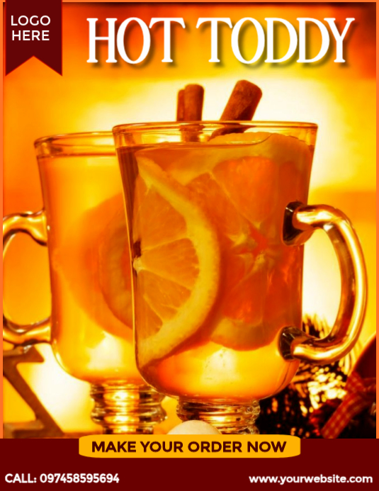 National Hot Toddy Day Flyer Template | PosterMyWall