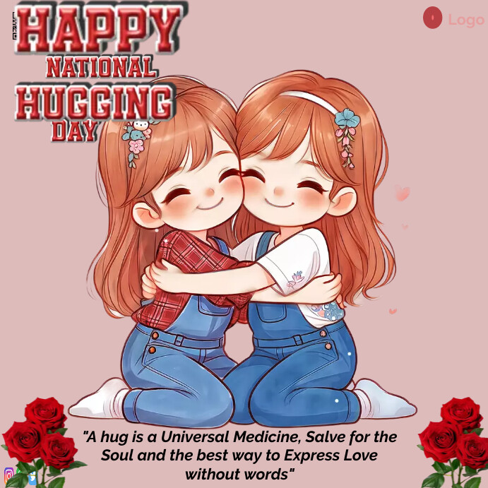 National Hugging Day Template | PosterMyWall