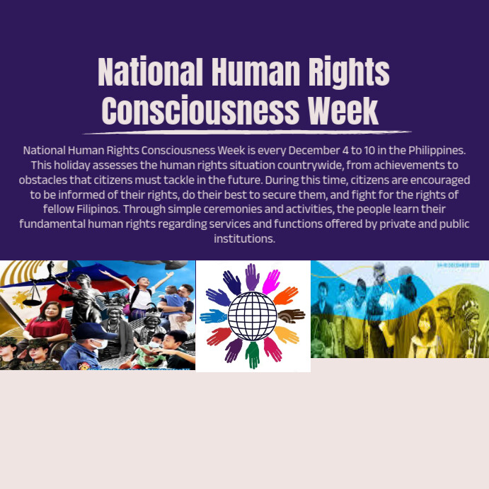 Copy of National Human Rights Consciousness Week | PosterMyWall
