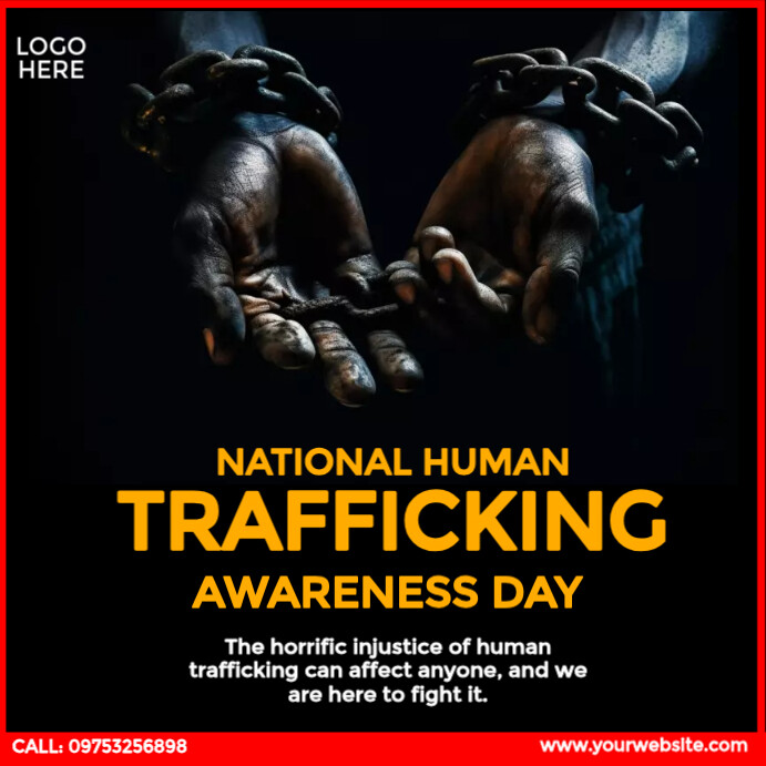 national human trafficking awareness day Template | PosterMyWall