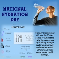 national hydration day Template | PosterMyWall