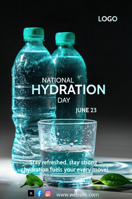 Copy of National Hydration Day Template Poster | PosterMyWall