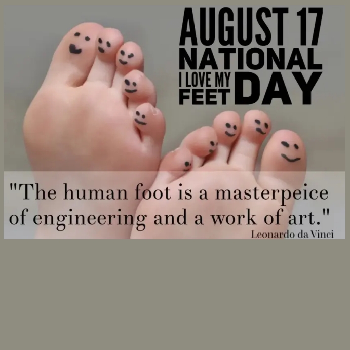 National I LOVE My Feet Day! Template | PosterMyWall