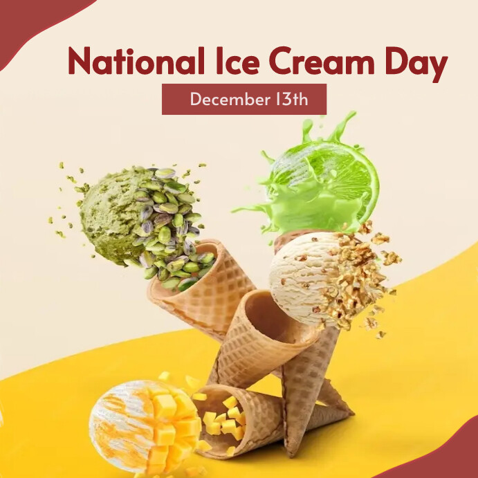 Copy of national ice cream day | PosterMyWall
