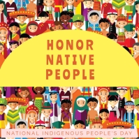 INDIGENOUS PEOPLE RETRO BESPOKE POSTER Template | PosterMyWall