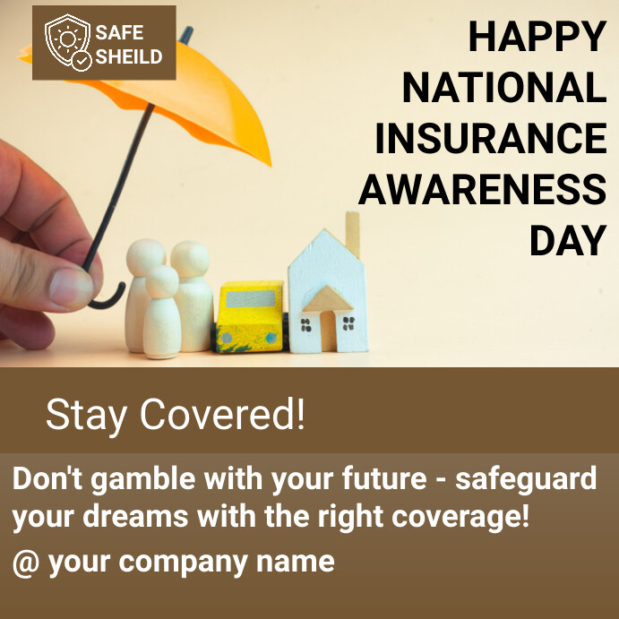 National Insurance Awareness Day Template | PosterMyWall