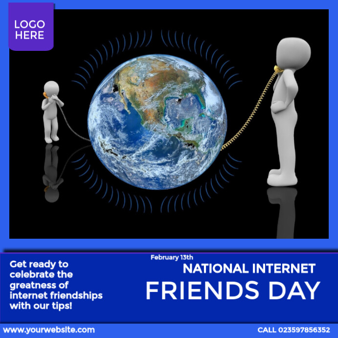 National Internet Friends Day Template | PosterMyWall
