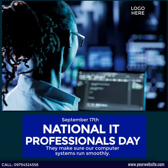 Copy of National IT Professionals Day | PosterMyWall