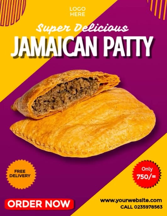 National Jamaican Patty Day Animation Template | PosterMyWall