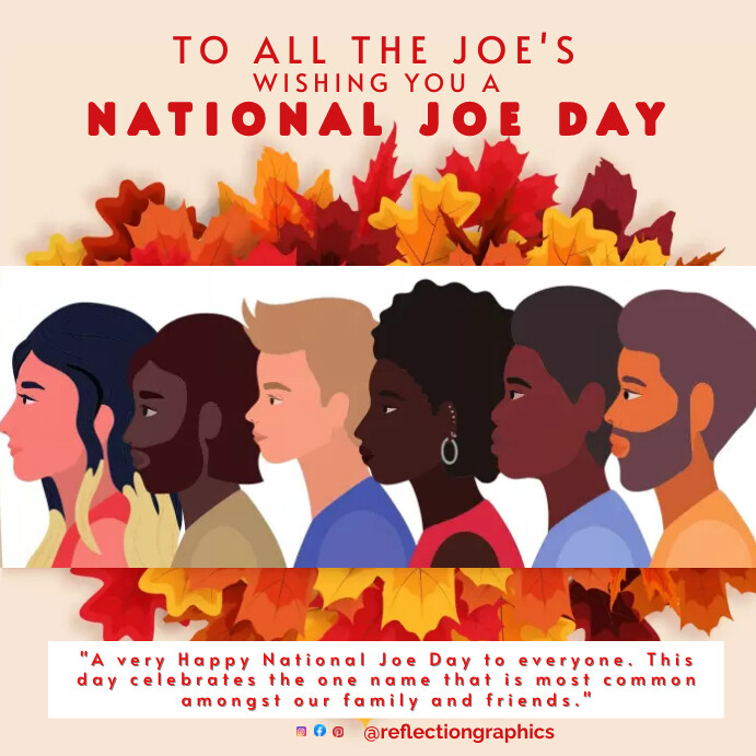 National Joe Day Template | PosterMyWall
