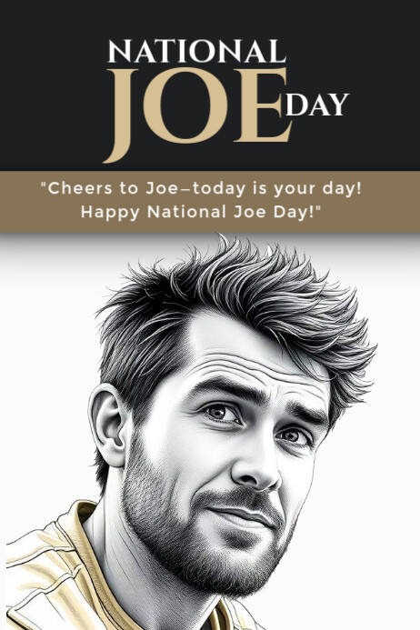 Plantilla de National Joe day | PosterMyWall