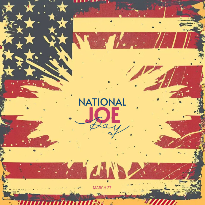 Plantilla de National Joe Day Template | PosterMyWall