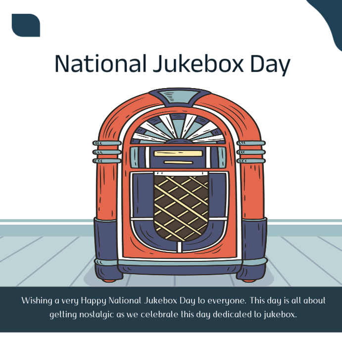 national jukebox day Template | PosterMyWall