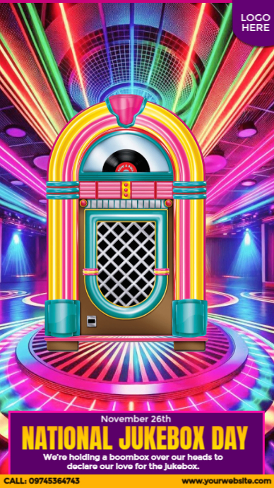 National Jukebox Day Template | PosterMyWall