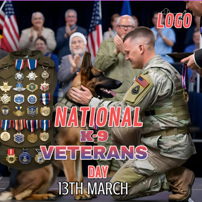 National K-9 Veterans Day Instagram Post Templat | PosterMyWall