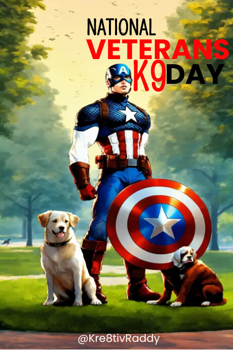 Plantilla de National K9 Veterans Day | PosterMyWall