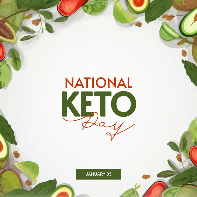 National Keto Day Instagram Post template | PosterMyWall