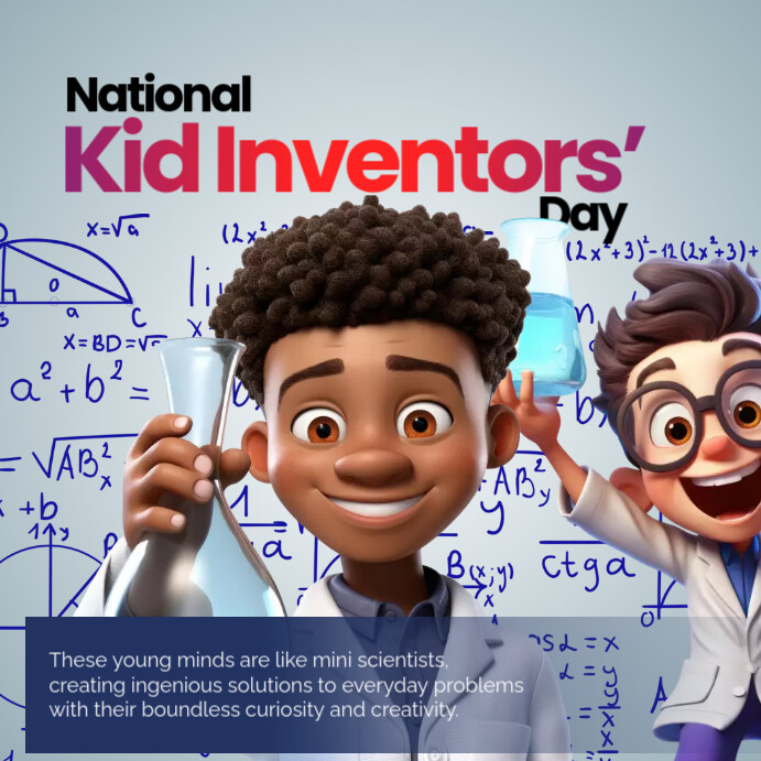 National Kid Inventors Day Instagram Post Template | PosterMyWall