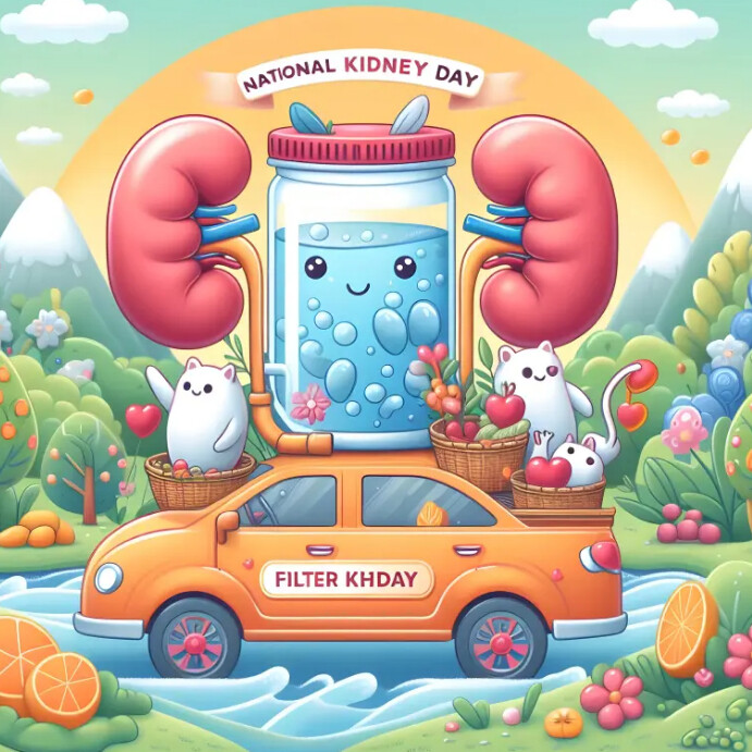 National KIDNEY day Template | PosterMyWall