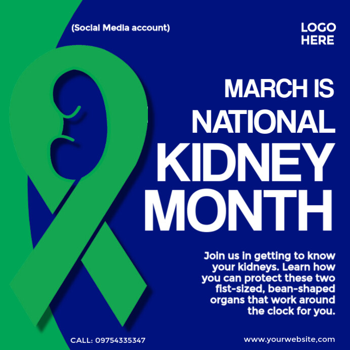 Copy of National Kidney Month | PosterMyWall
