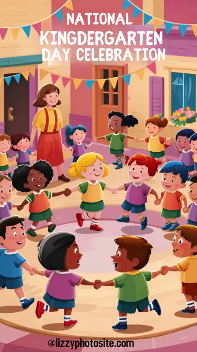 National Kindergarten Day Celebration Post-Vorlage | PosterMyWall