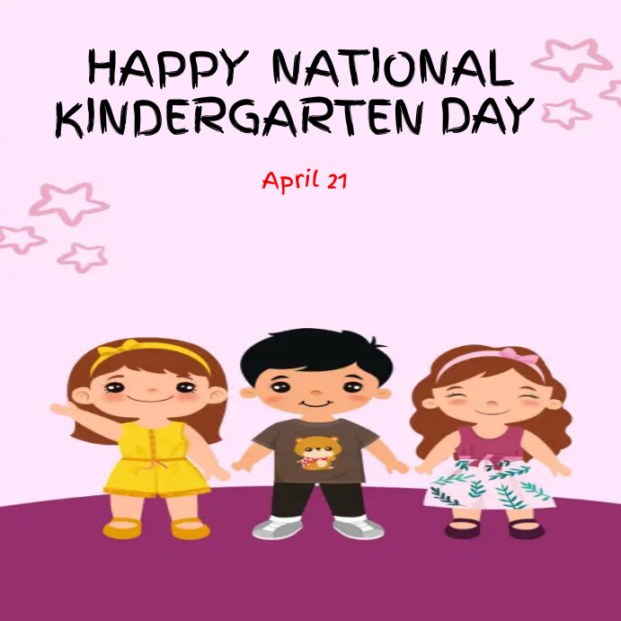 National kindergarten day design template | PosterMyWall