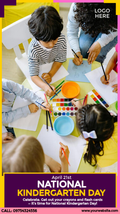 Copy of National Kindergarten Day | PosterMyWall