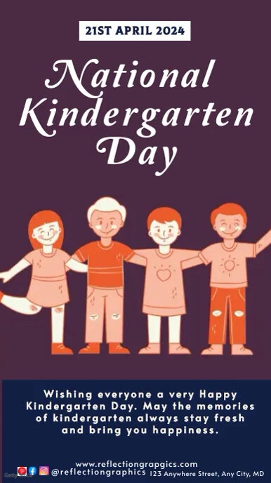 National Kindergarten Day Template | PosterMyWall